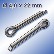 Splinte Ø 4,0 x 22 mm | Splinte 4,0 mm | Splinte | Edelstahl Shopping