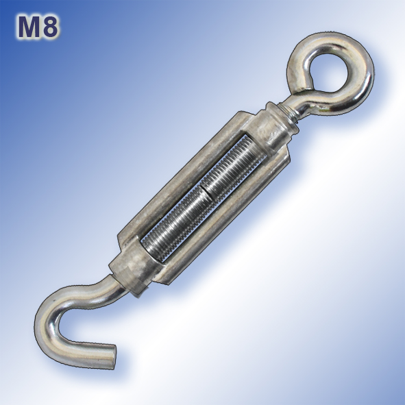 Spannschloss M8 Haken - Öse | Spannschloss DIN 1390 | Spannschloss | Edelstahl Shopping