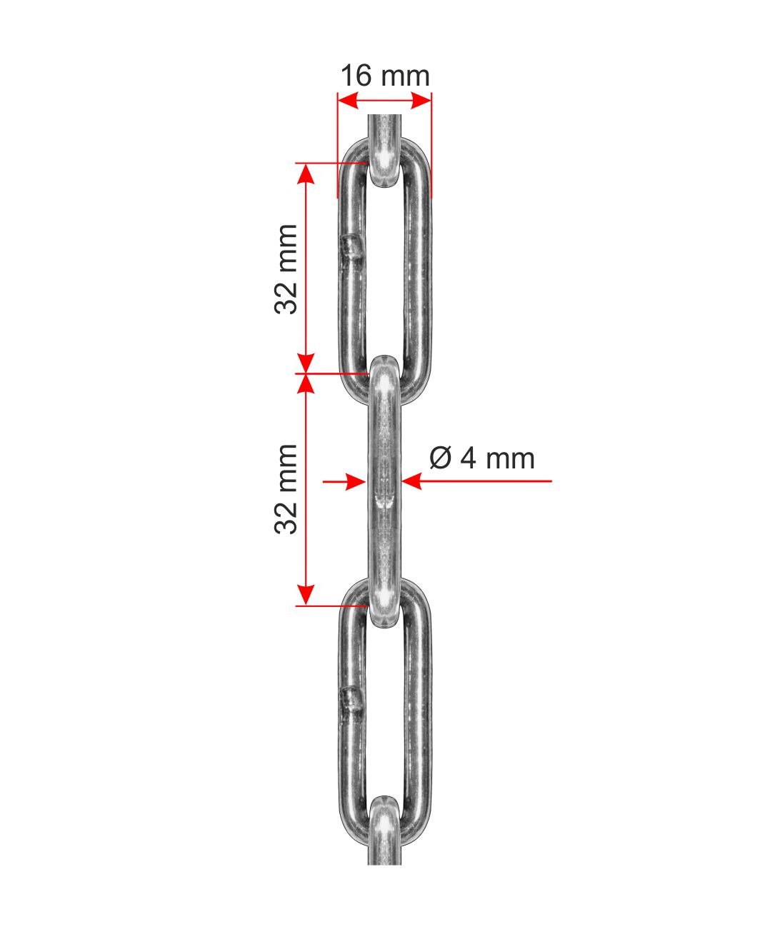 Rundstahlkette 4 mm DIN 763 langgliedrig | Rundstahlkette DIN 763 langgliedrig | Ketten und ...