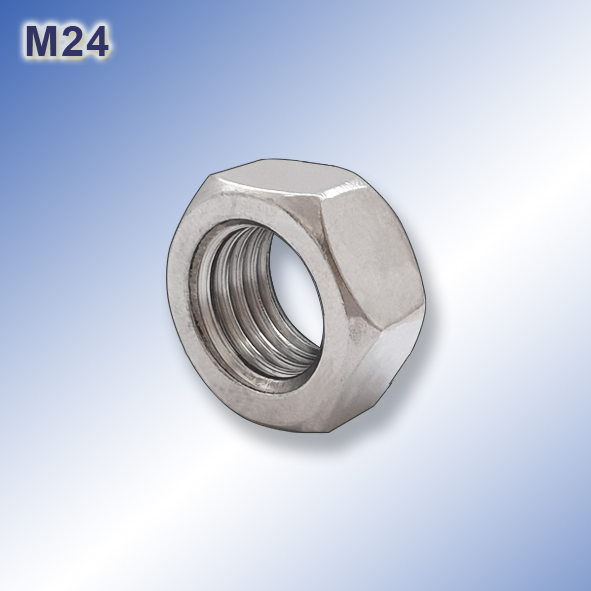Sechskantmutter M24 DIN 934 A2 Edelstahl Regelgewinde RECHTS | Sechskantmuttern DIN 934 A2 ...